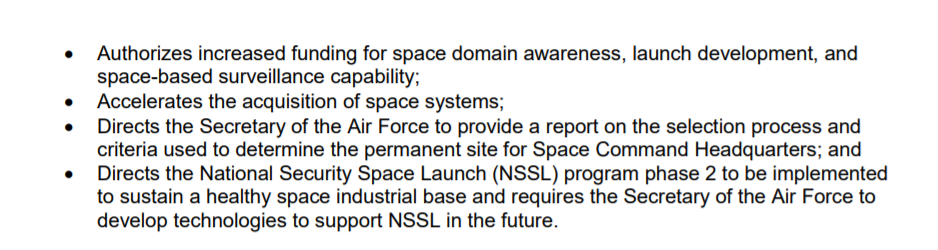 House and Senate Committees Agree on FY2021 NDAA – SpacePolicyOnline.com