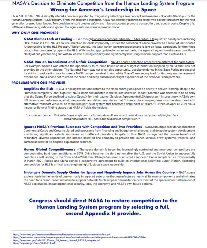 Blue Origin Sues NASA Over HLS Award – SpacePolicyOnline.com