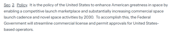 Trump Issues Executive Order on Commercial Space – SpacePolicyOnline.com