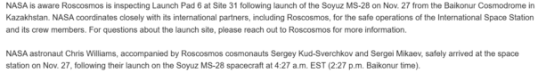 Russia’s Launch Pad Damaged After Soyuz MS-28 Launch ...
